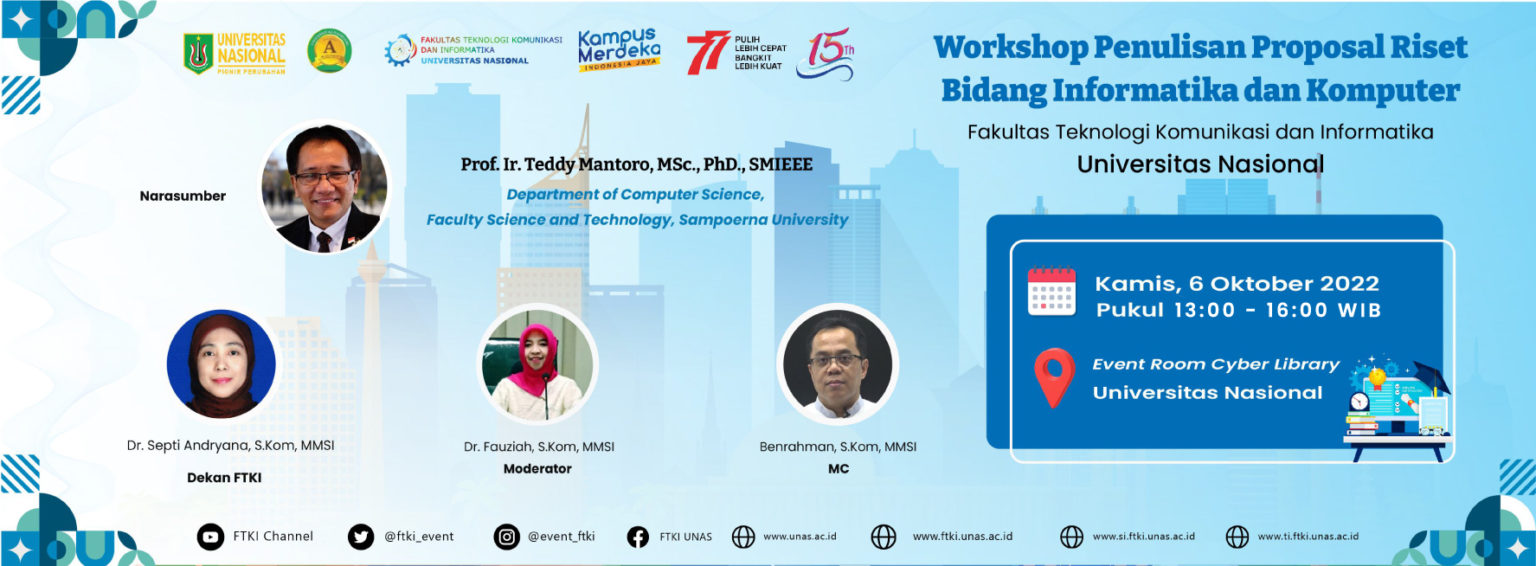 Workshop Penulisan Proposal Riset Bidang Informatika dan Komputer ...
