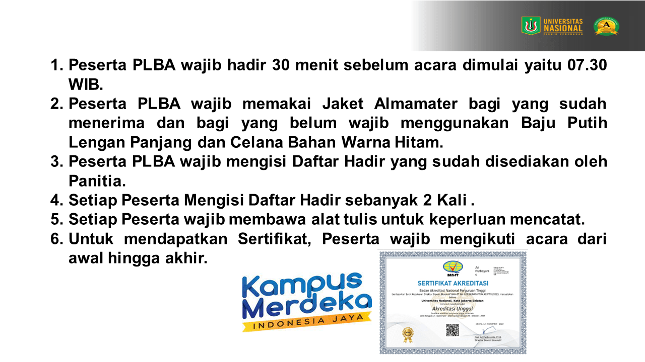 Slide2 – Universitas Nasional