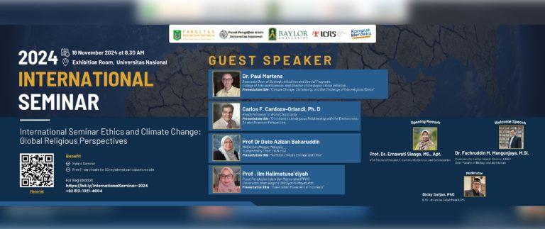 International Seminar Ethics and Climate Change: Global Religious ...