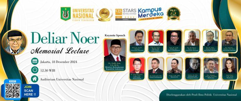 Deliar Noer Memorial Lecture – Universitas Nasional